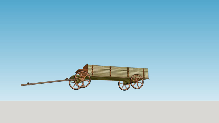 old wagon | 3D Warehouse