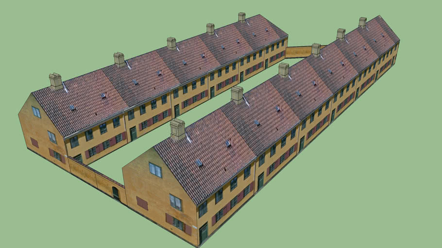 Nyboder Navy Barracks - Block 4c | 3D Warehouse