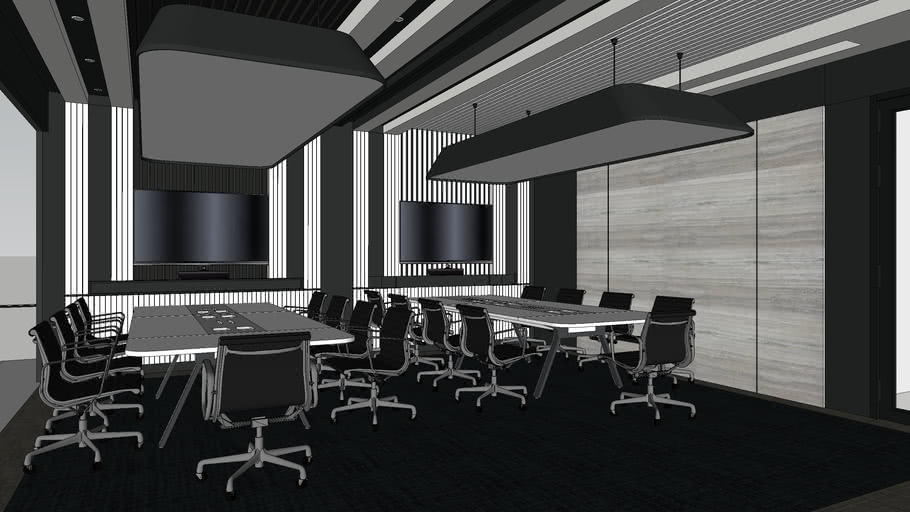 VC ROOM with Movable Partition | 3D Warehouse