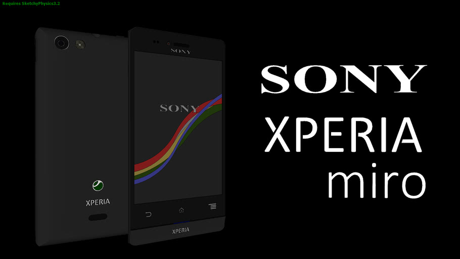 Sony XPERIA Miro | 3D Warehouse