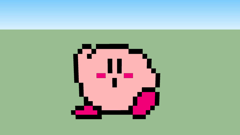 Kirby Sprite(8-bit) | 3D Warehouse