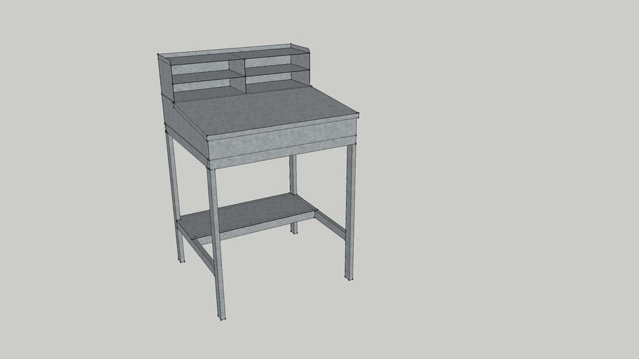 Open Shop Desk | 3D Warehouse
