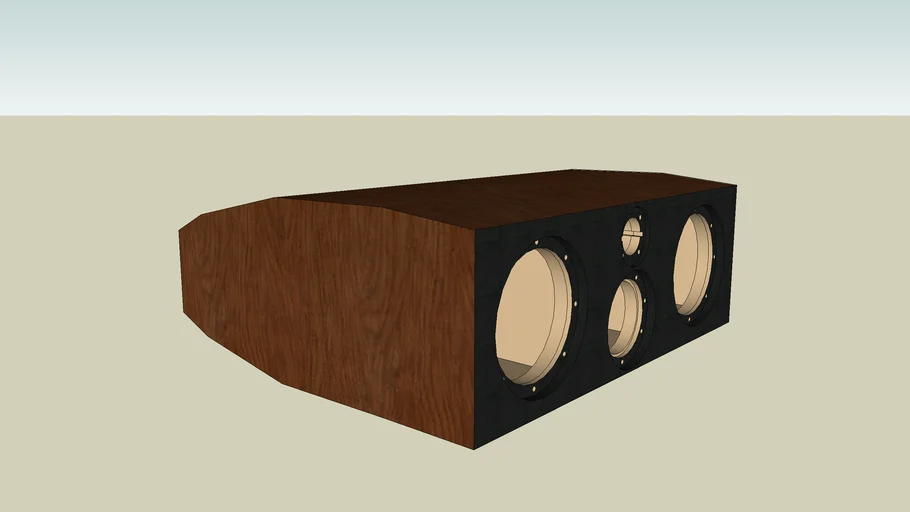 DIY Center Speaker Finished | 3D Warehouse