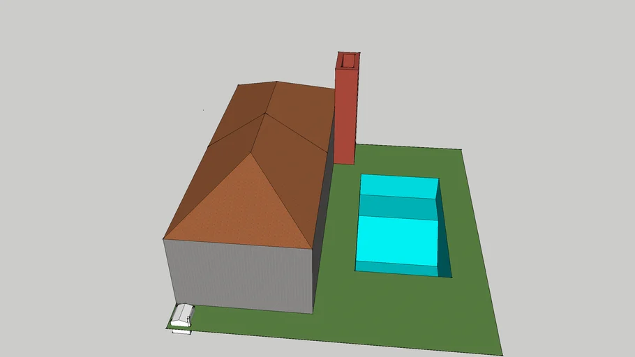 house with pool | 3D Warehouse
