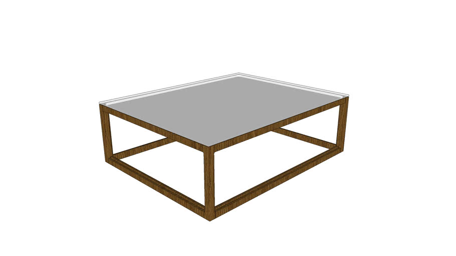 Metro Large Rectangular Coffee Table | 3D Warehouse