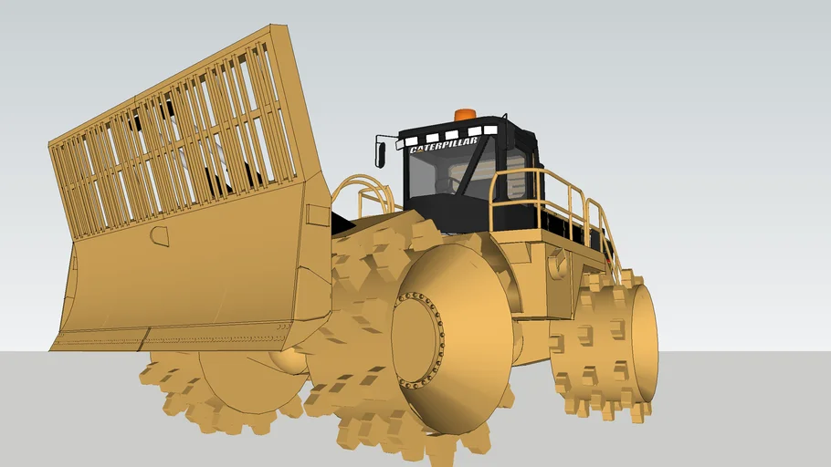 CAT 836H Landfill Compactor | 3D Warehouse