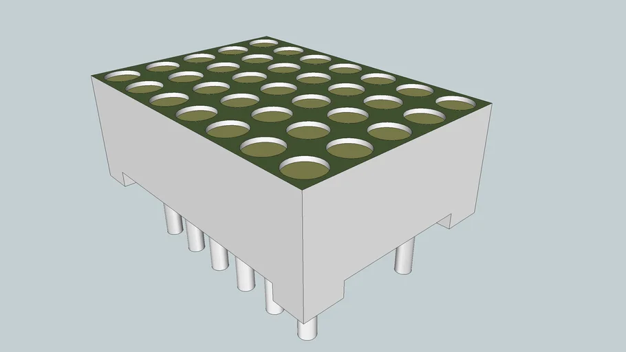 Kingbright TA07-11 5x7 LED Matrix | 3D Warehouse