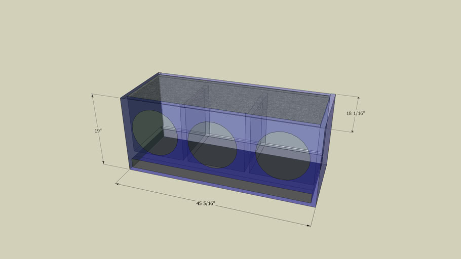 my subwoofer box for tha chevy that I'm going to build | 3D Warehouse