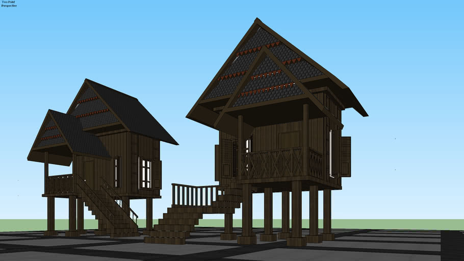 rumah adat makassar kecil. | 3D Warehouse