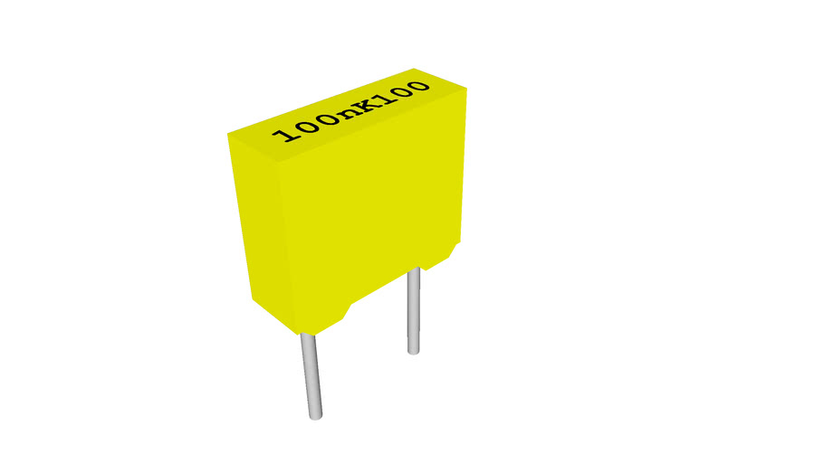 100 nF Polyester Capacitor K 100 V | 3D Warehouse