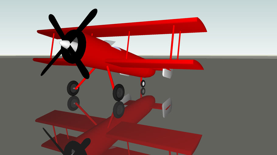 The Red Aeroplane | 3D Warehouse