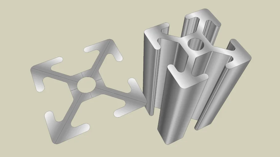 8020 number 1010 rail | 3D Warehouse