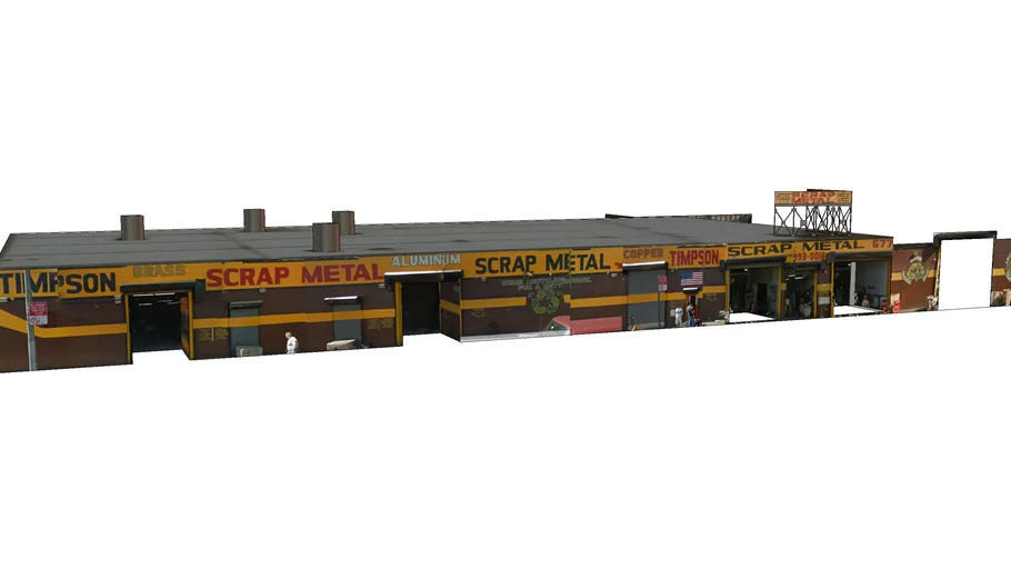 677 Timpson Place Scrape Metal building | 3D Warehouse