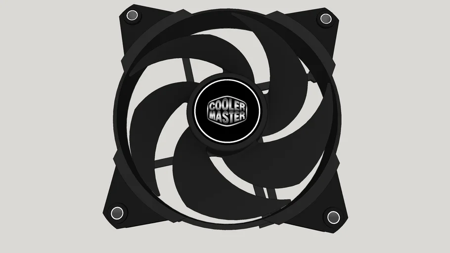 Cooler FAN CoolerMaster Silencio FP 120 PWM | 3D Warehouse
