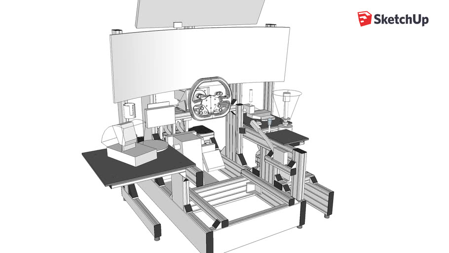 Super sturdy Driving/Flying Sim Rig - v 1.1 | 3D Warehouse
