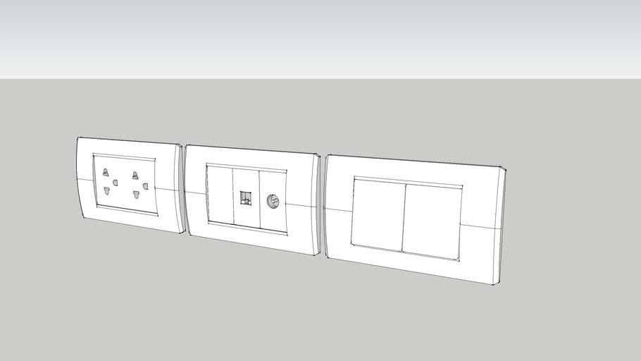 Switch & Outlet Btcino | 3D Warehouse