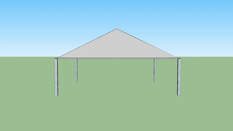 Tenda Pirâmide 10x10 | 3D Warehouse