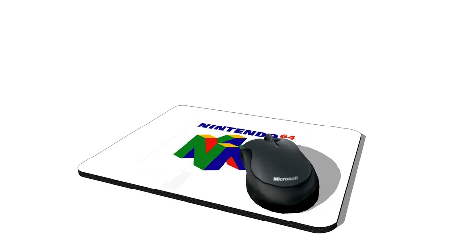 Mousepad logo Nintendo 64 | 3D Warehouse