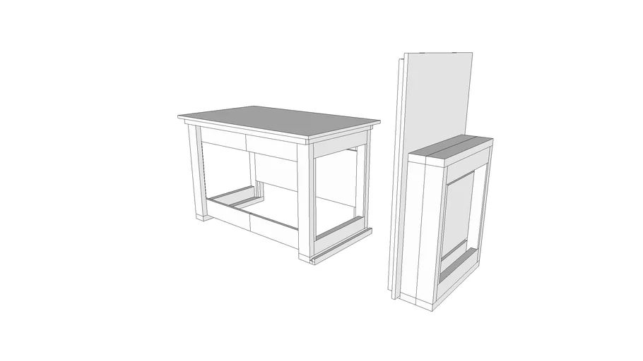 folding mobile workbench | 3D Warehouse