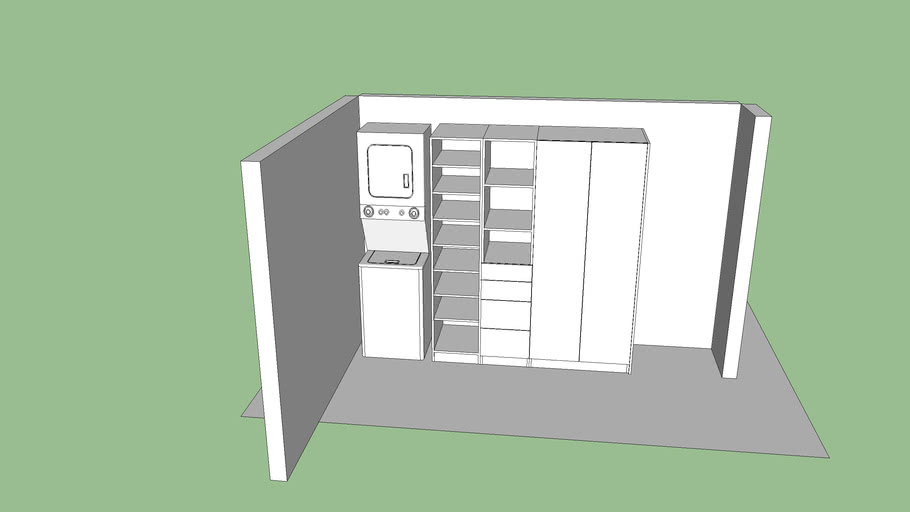 Closet depa chico Karla Rosas | 3D Warehouse