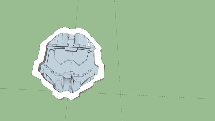 master chief helmet token | 3D Warehouse