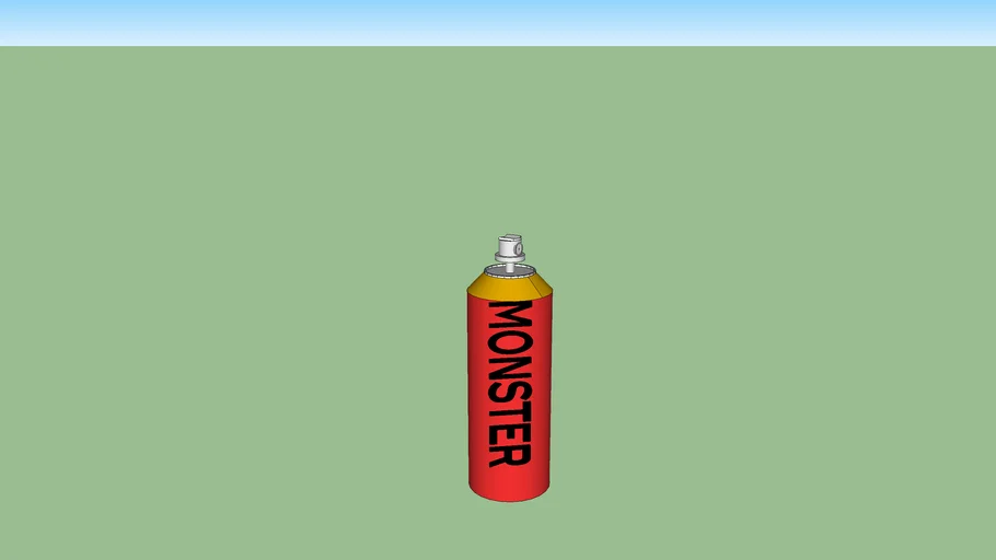 can of monster spray paint | 3D Warehouse