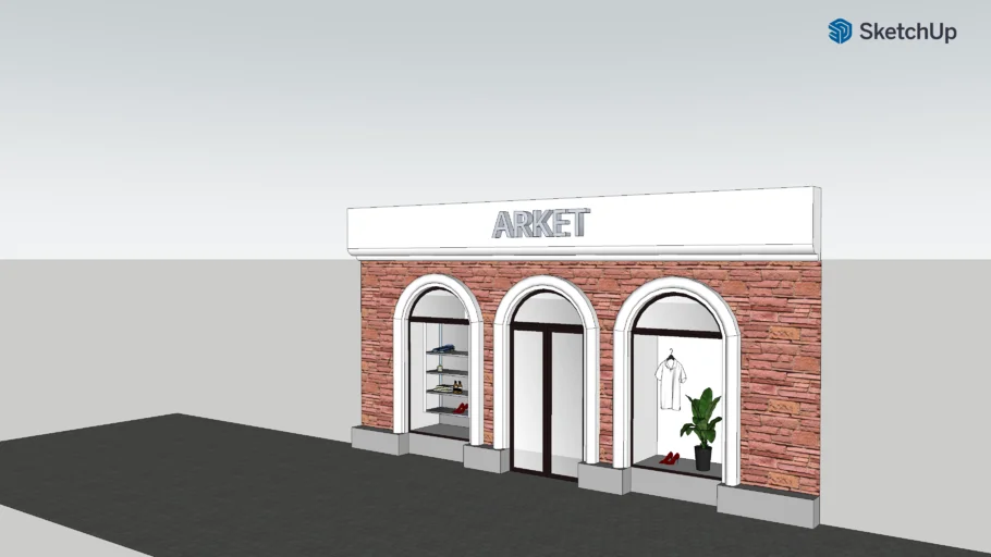 Arket shop Aarhus | 3D Warehouse