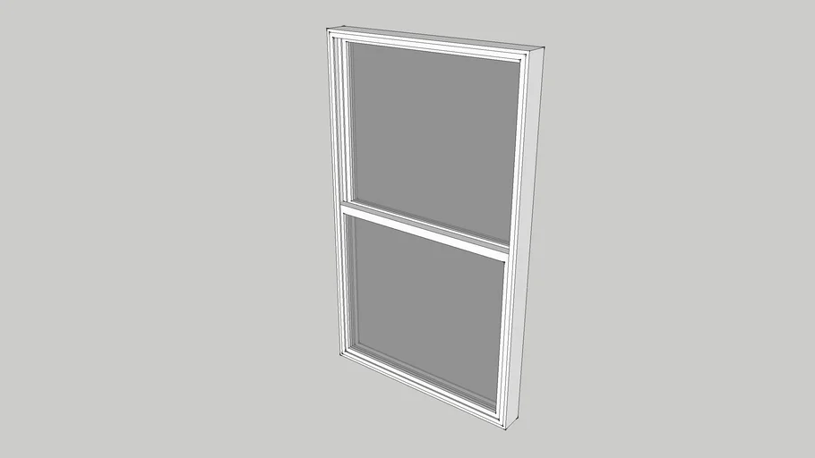 Vinyl Double Hung Window 3' x 5' | 3D Warehouse