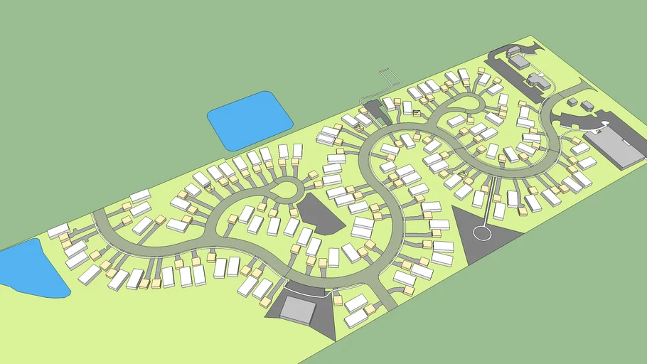 Prefurbia Massing Example: Brainerd Oaks - Brainerd, Minnesota | 3D ...