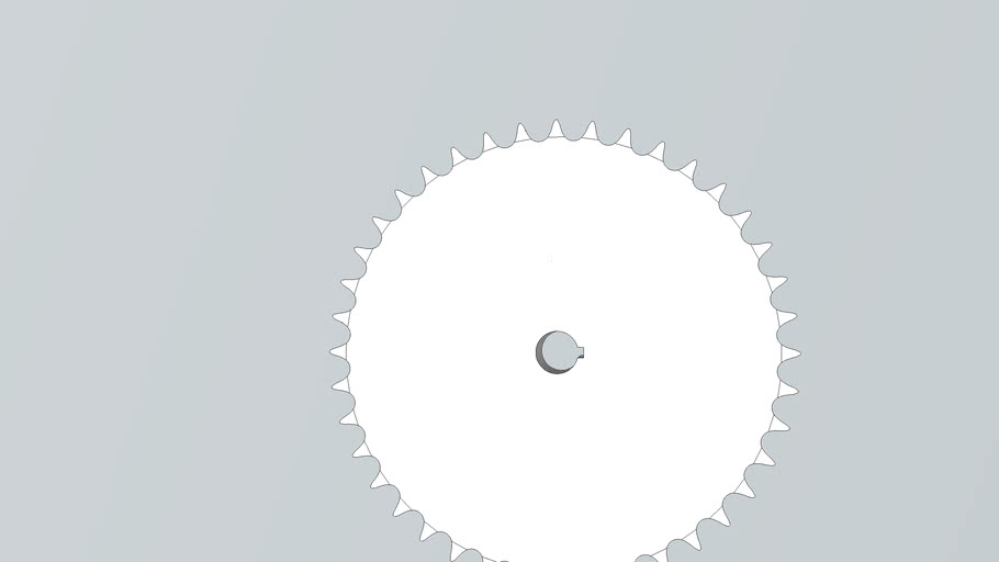 #50 Roller Chain Sprocket 40 Teeth | 3D Warehouse