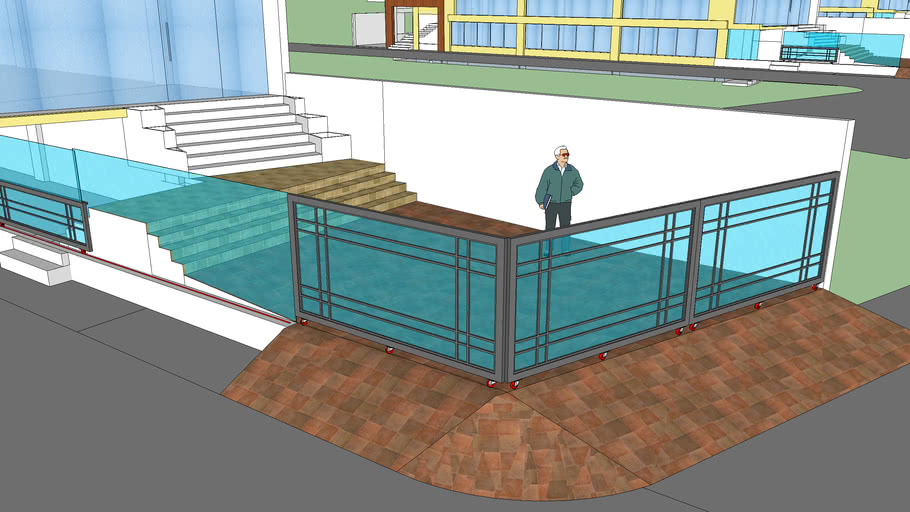 main gate glass | 3D Warehouse