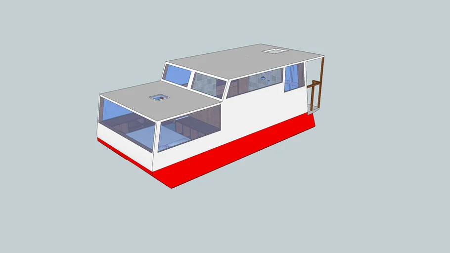 pontoon houseboat | 3D Warehouse