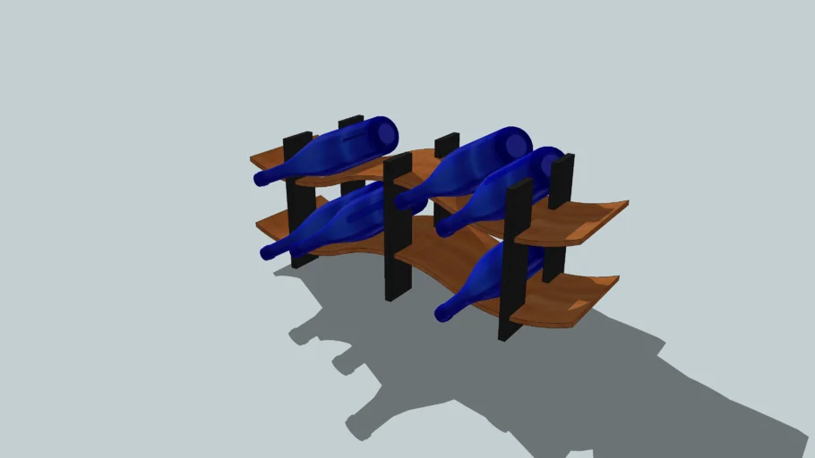 Wave Wine Rack | 3D Warehouse