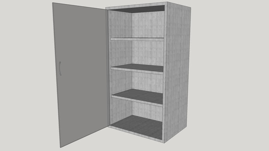 Estante con puerta de vidrio | 3D Warehouse