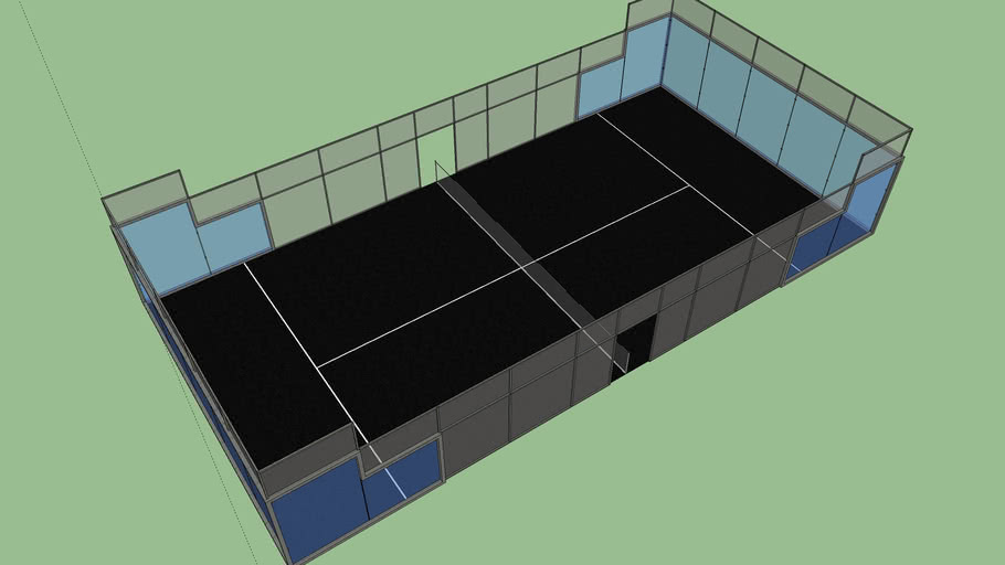 pista padel panoramica | 3D Warehouse