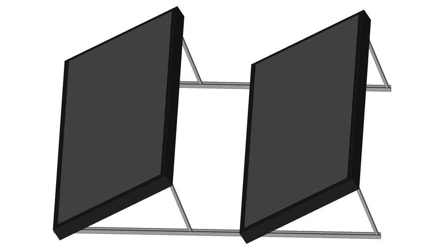 Sawtooth EP-40 Solar Hot Water Panel Array | 3D Warehouse