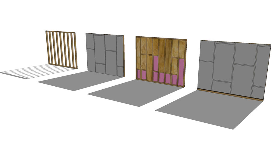 Partition Wall (Various Stages) By Grim Inc | 3D Warehouse