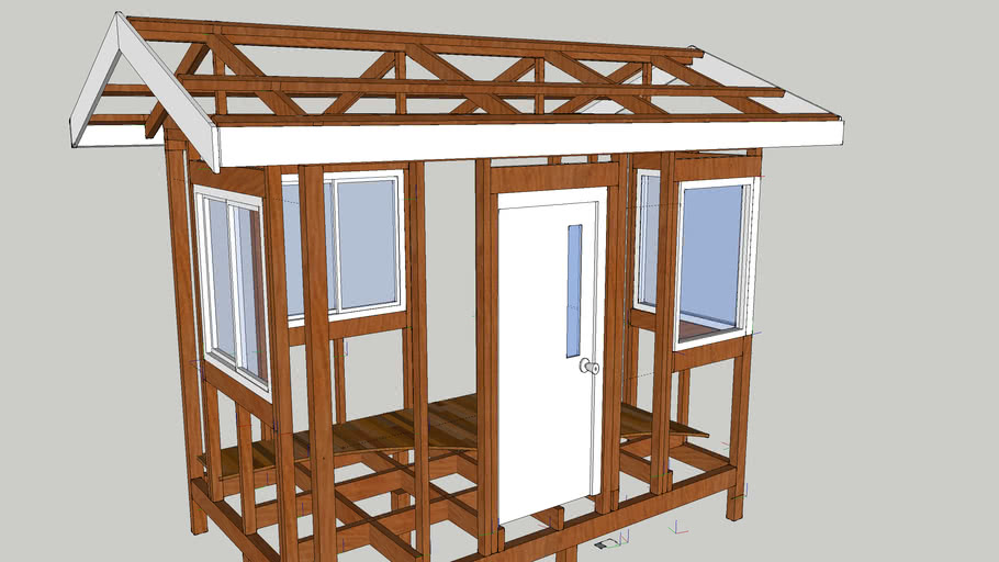 SIMPLE SECURITY POST FOR A STORAGE FACILITY | 3D Warehouse