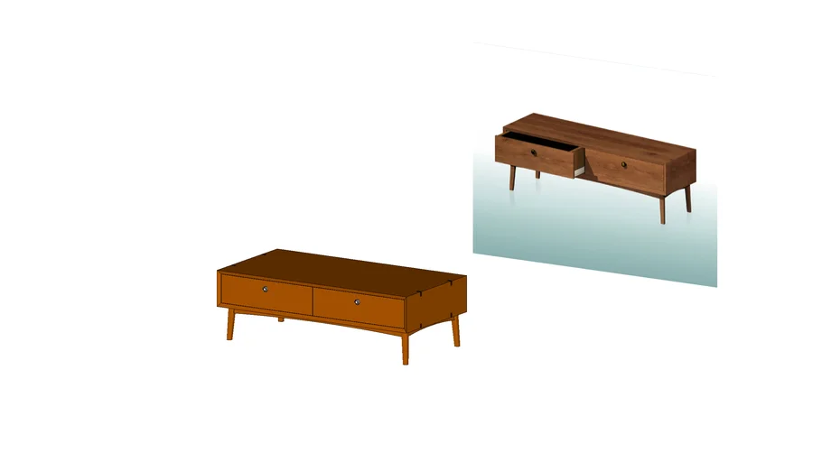 wood coffee table | 3D Warehouse