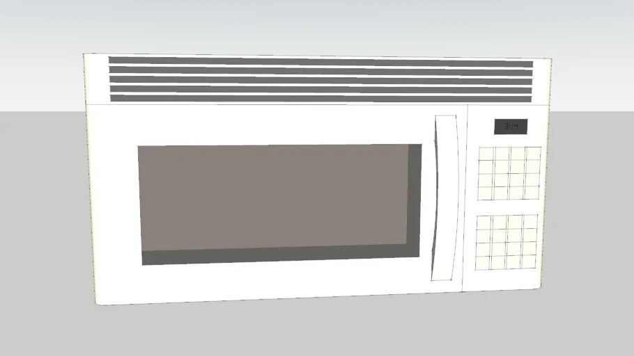 Large Wall-Mount Microwave | 3D Warehouse