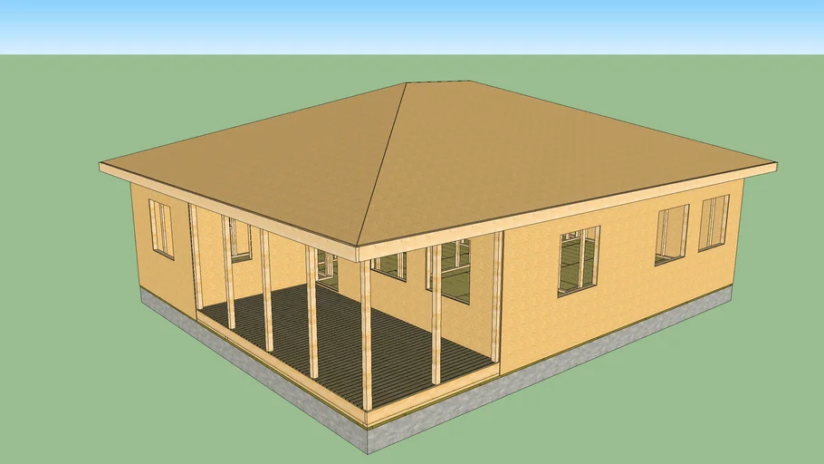 Framing house 1 floor | 3D Warehouse