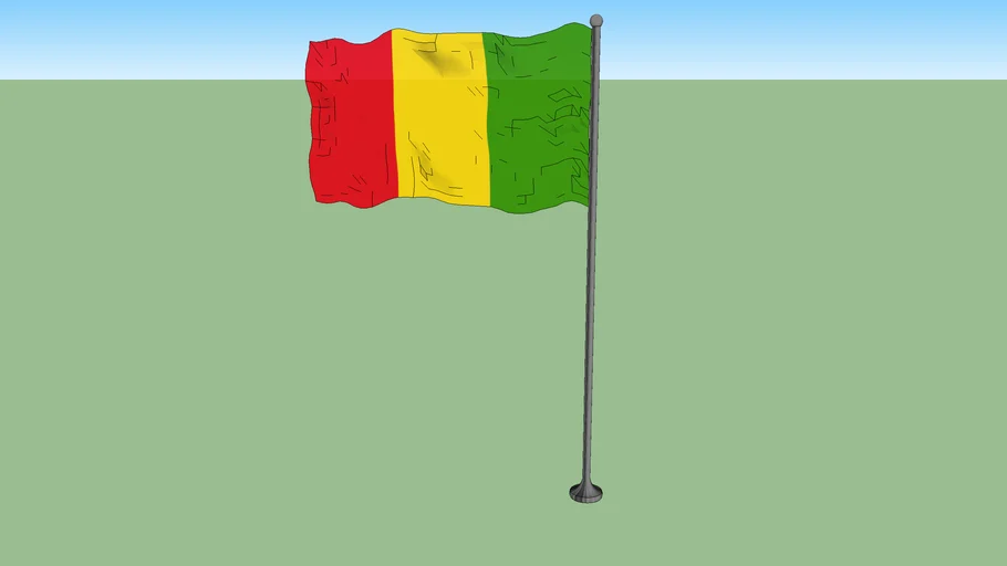 Flag of the Kingdom of Rwanda (1959-1961) | 3D Warehouse