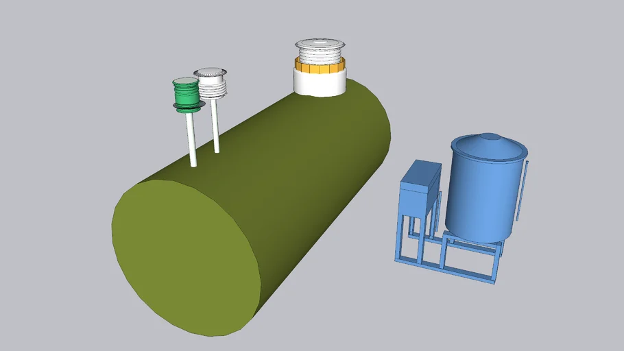 Sketchup 3d Models Gas Oil CYL Gold Plant | 3D Warehouse