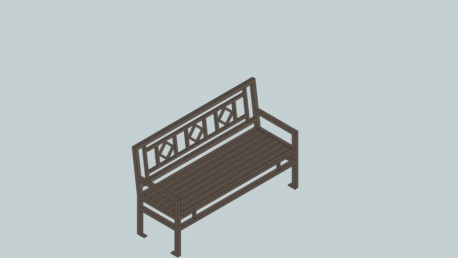 Artisan 5' Bench with Back | 3D Warehouse