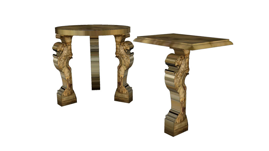 Two Ancient Roman Marble Tables | 3D Warehouse
