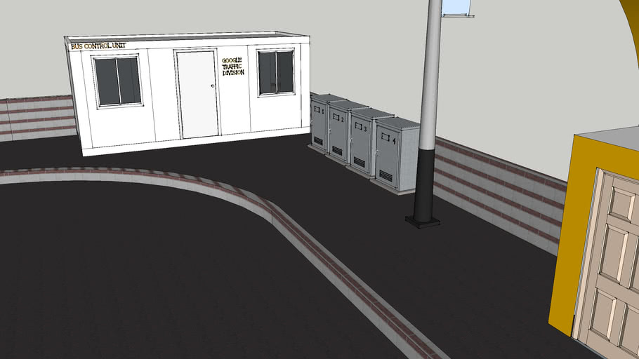 bus and taxi station | 3D Warehouse