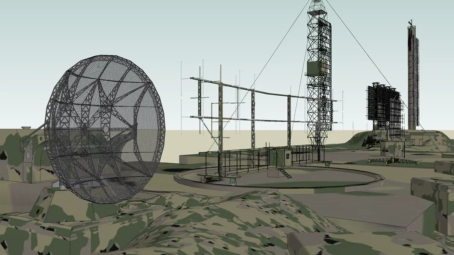 ww2-1946-ADVANCED-GERMAN-RADAR-BASE-2 | 3D Warehouse