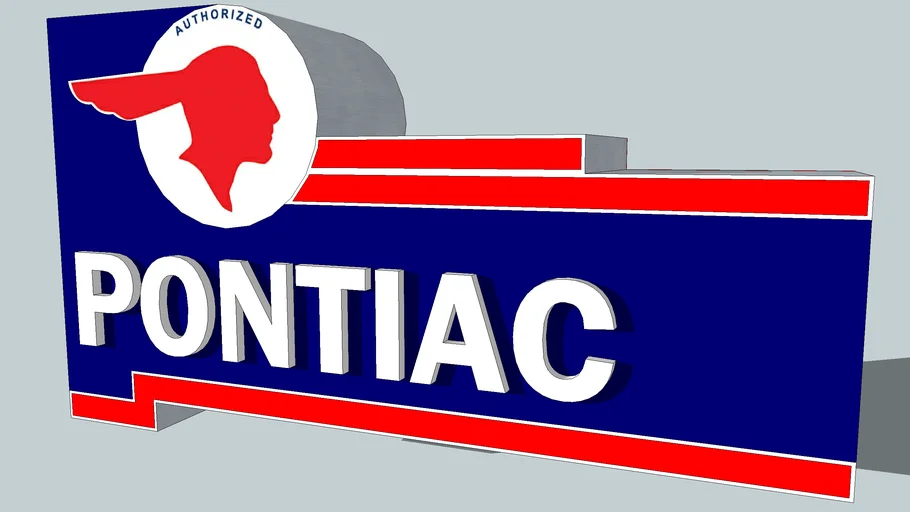 Classic Pontiac Sign | 3D Warehouse