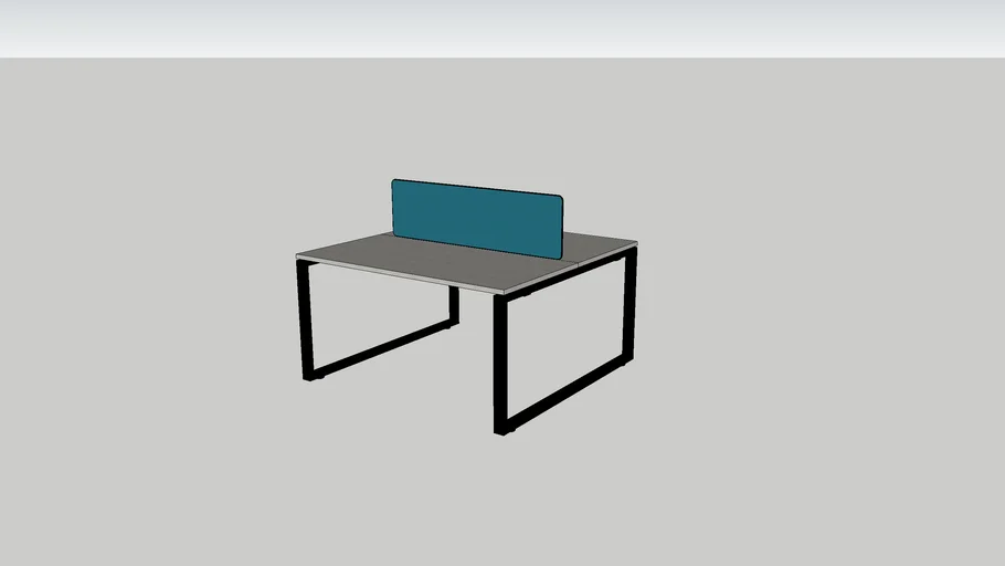 VISTA-H BENCH TYPE WORKSTATION (CLUSTER OF 2) | 3D Warehouse