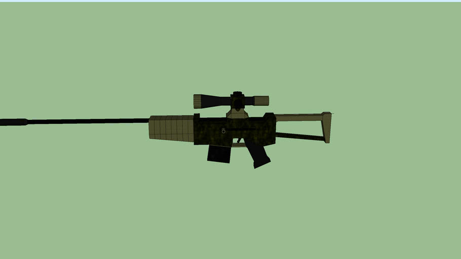 Simple Sniper Rifle | 3D Warehouse